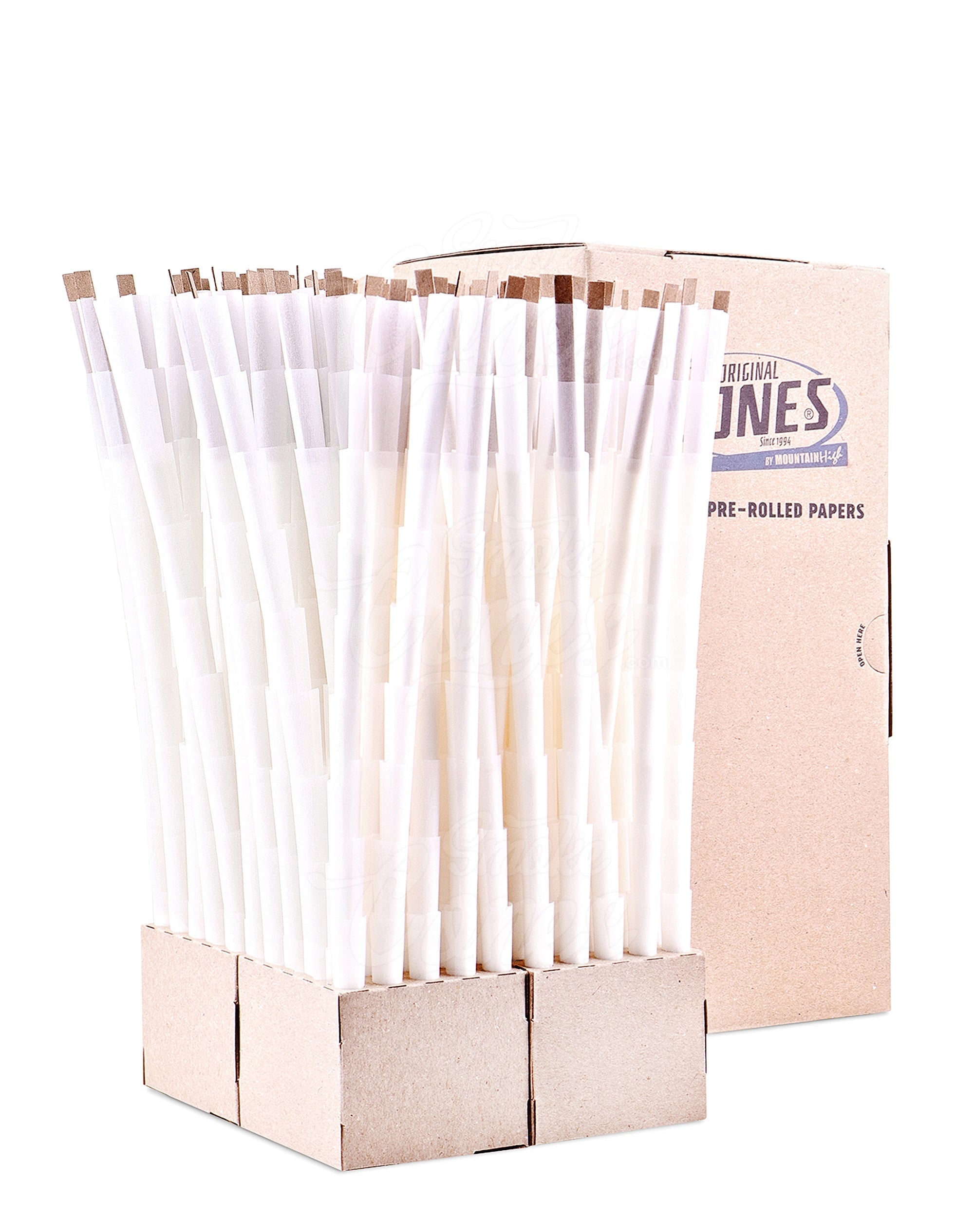 109mm King Slim Original Bleached White Pre-Rolled Cones