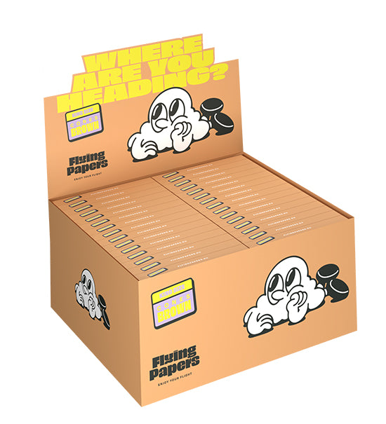 109mm Flying Papers Brown King Size Retail Pre-Rolled Cones