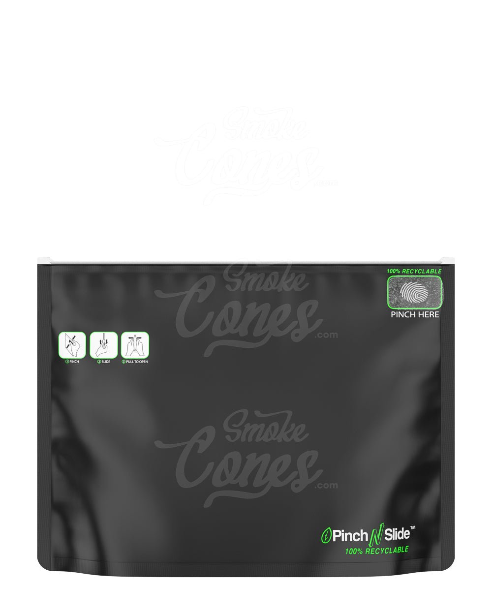 56g CR PNS Matte Black Recyclable Smell Proof Exit Bags