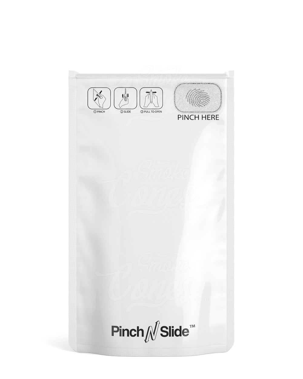 Pinch N Slide 3.0 Matte White 5x8.5 CR Mylar Exit Bags